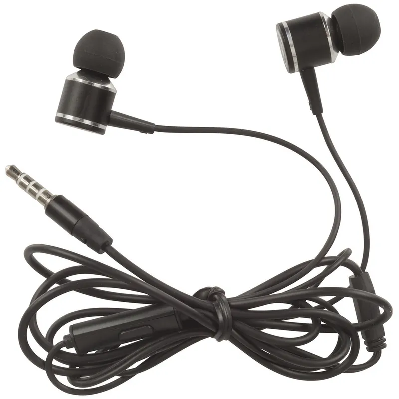 Digitech Aluminium Stereo Earphones with Microphone and Volume Control ...