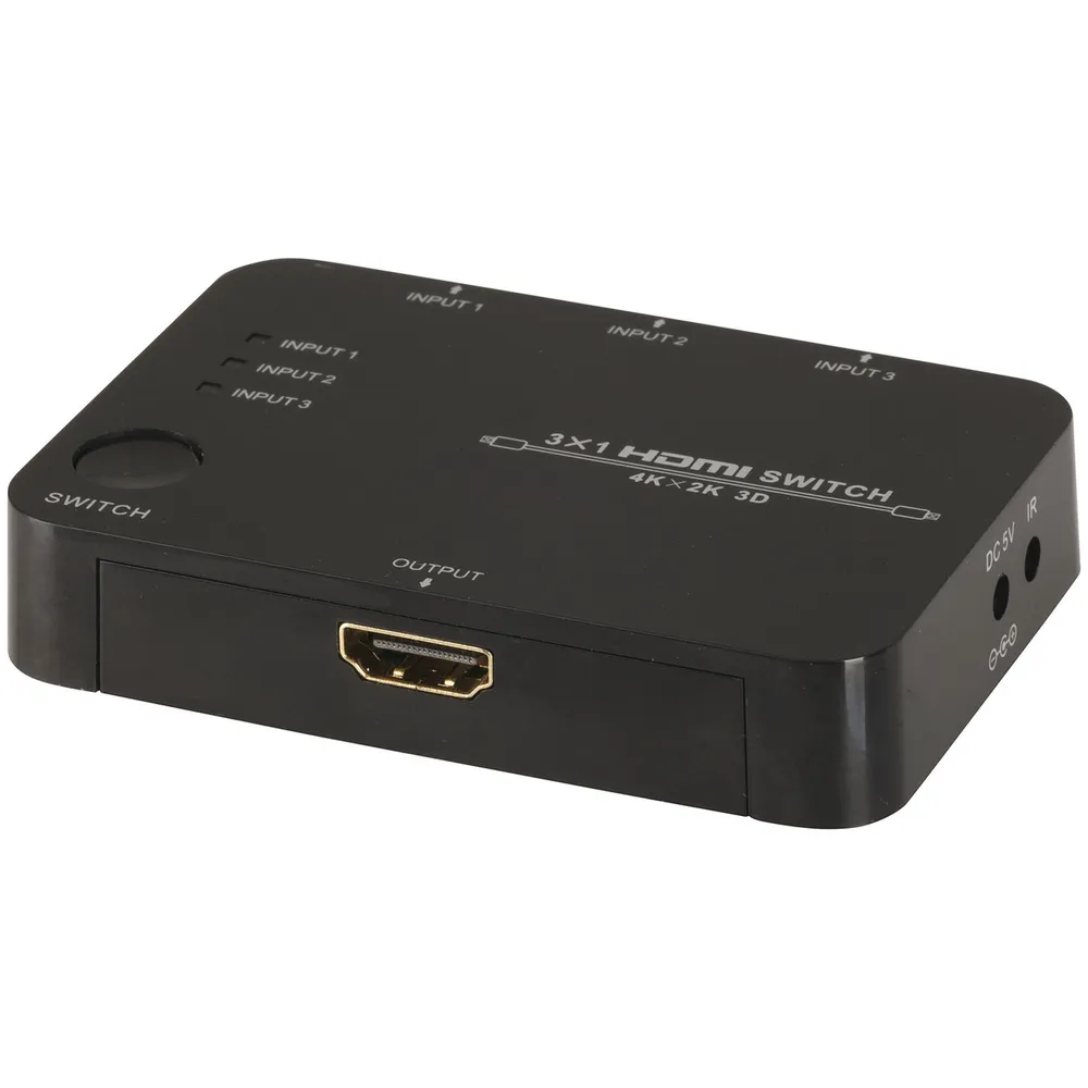 Digitech 3 Input HDMI Switcher with Remote Control | Jaycar Australia