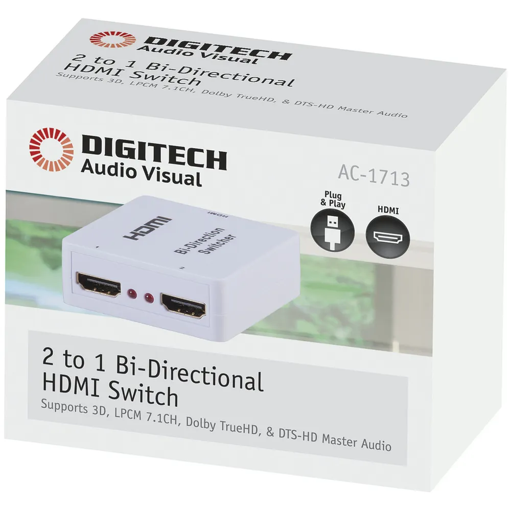 2 to 1 Bi-Directional HDMI Switch | Jaycar Australia