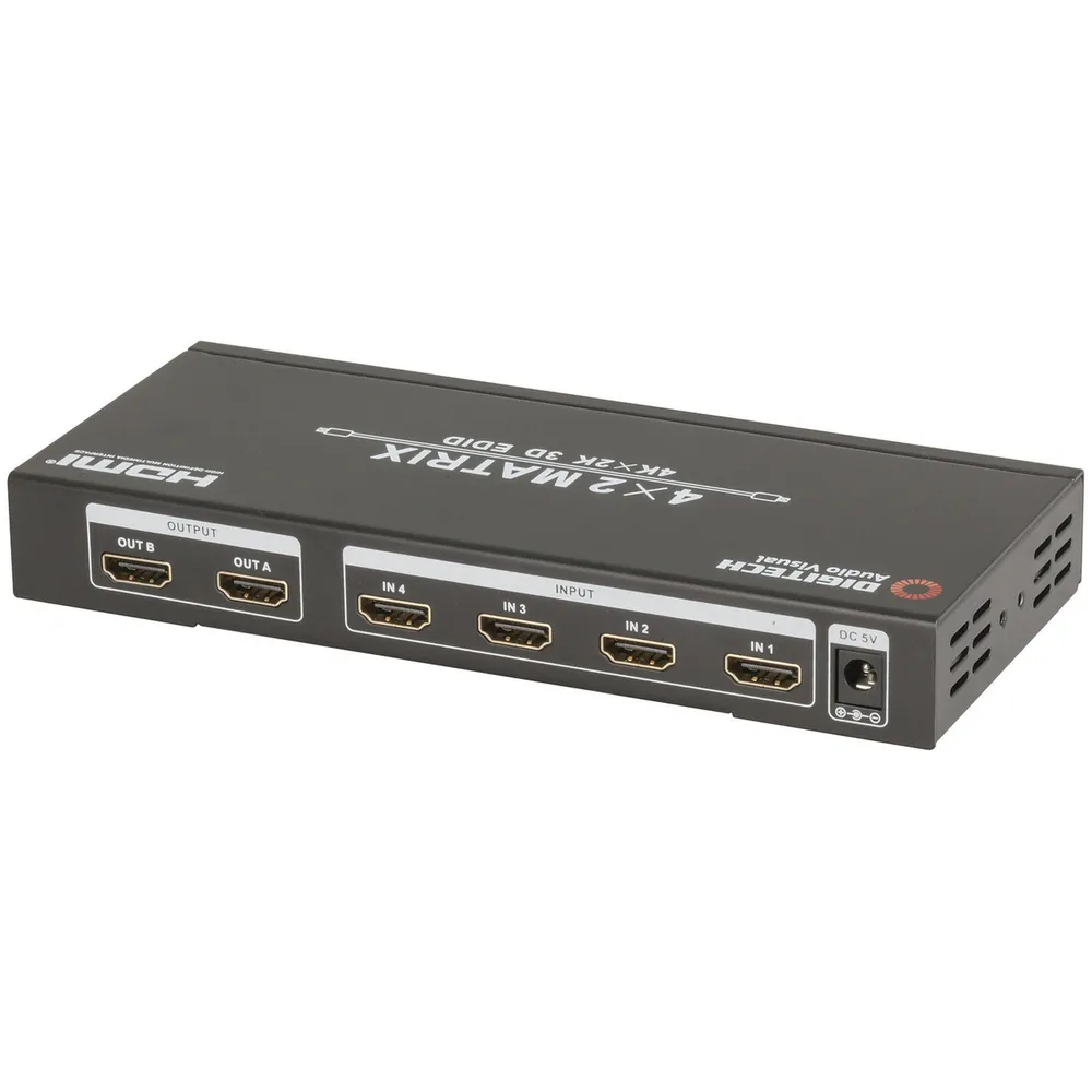 HDMI 4 X 2 Matrix Switcher Splitter with UHD 4K Support | Jaycar Australia