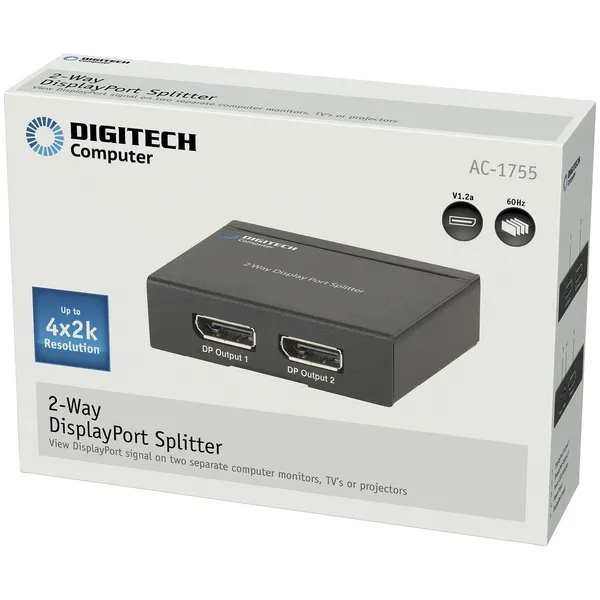 2 Way DisplayPort Splitter | Jaycar Australia