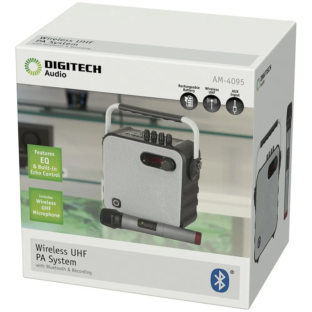 Portable Wireless UHF PA System with Microphone | Jaycar Australia