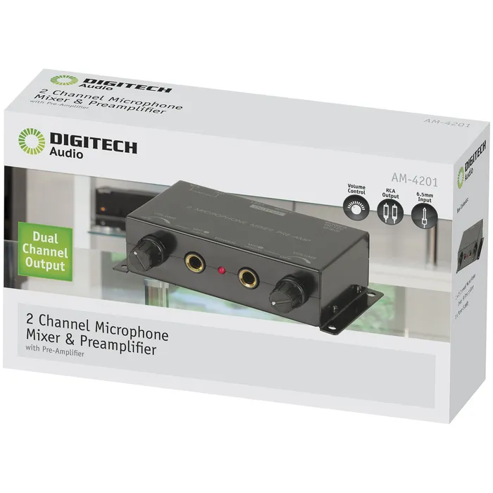 2 Channel Mixer with Microphone Preamp | Jaycar Australia