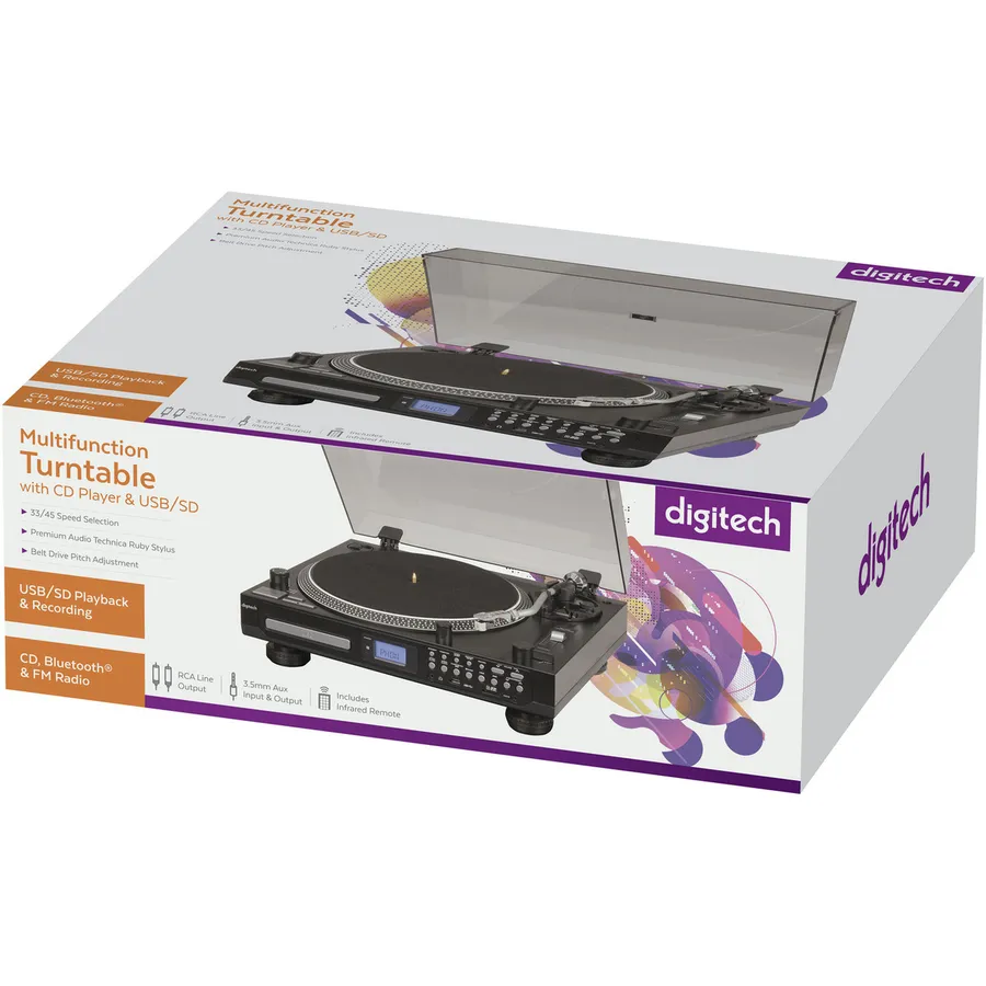 Turntable with CD Player & USB/SD | Jaycar Australia