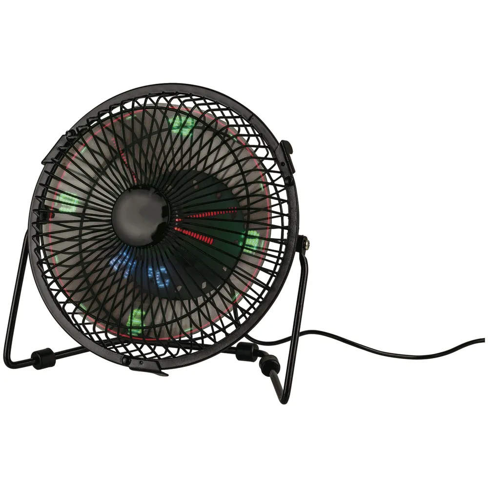USB Desk Fan with Clock and Temperature Display | Jaycar Australia