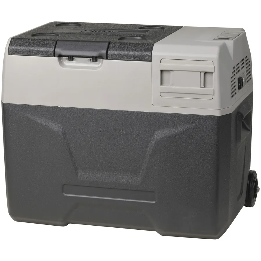 45L Rovin Portable Dual Zone Fridge and Freezer with Solar Charger ...