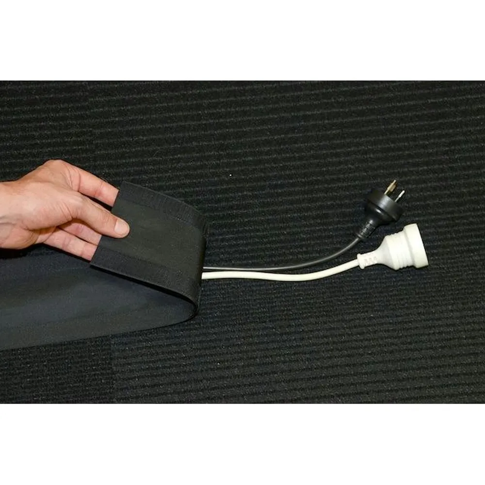Secure Cord Cable Cover Black - 5m Roll- | Jaycar Australia