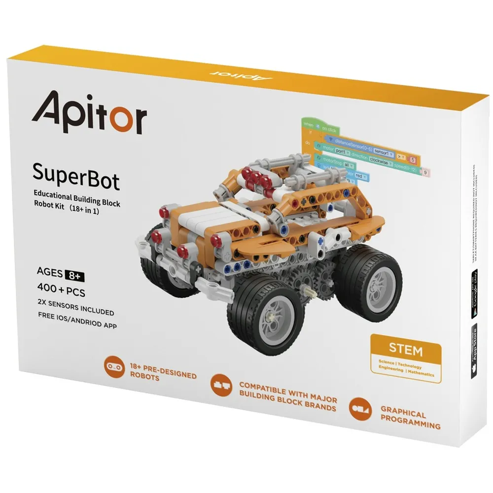 Apitor SuperBot Robot Kit with STEM Programmable | Jaycar Australia