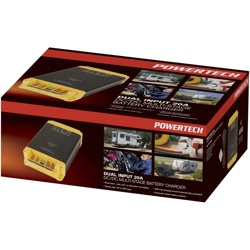Dual Input 20A DC/DC Multi-Stage Battery Charger | Jaycar Australia