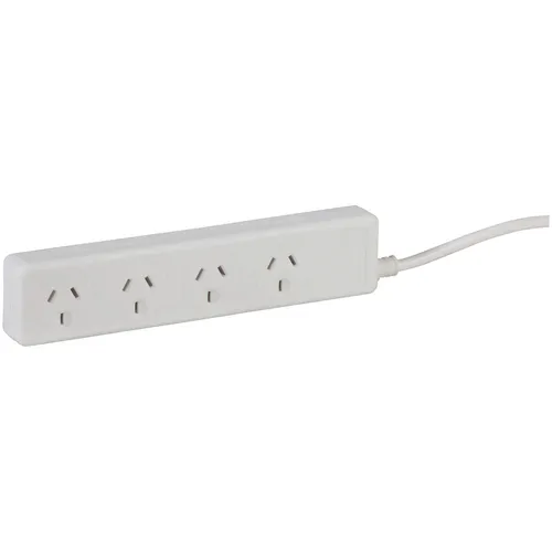 Work Bench 6 Way Surge Protected Individual Switch Power Board with 2 x ...