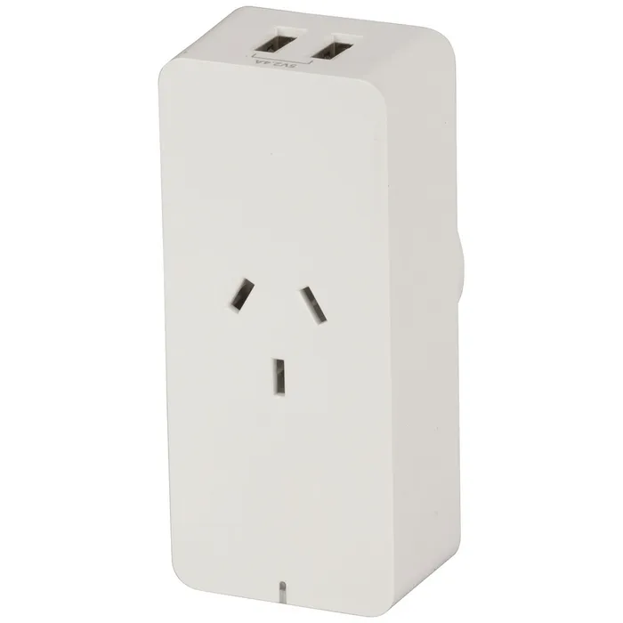 Smart Plug WiFi Controlled Main Switch and Energy Monitor with 2 x USB ...