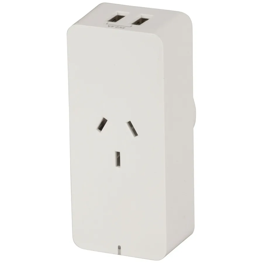 Smart Plug WiFi Controlled Main Switch and Energy Monitor with 2 x USB ...