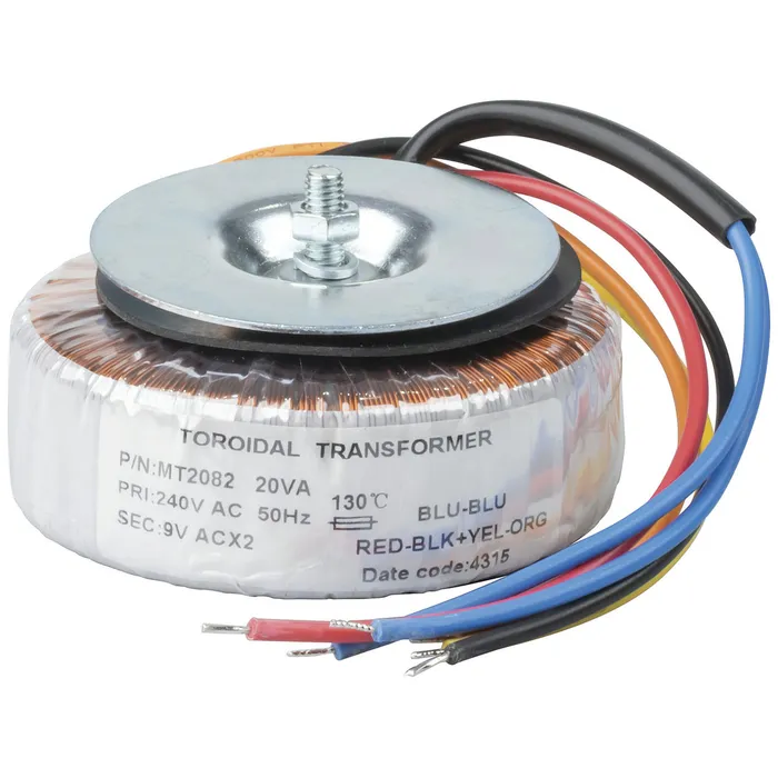 9V-0-9V 20VA Toroidal Transformer - Low Profile | Jaycar Australia