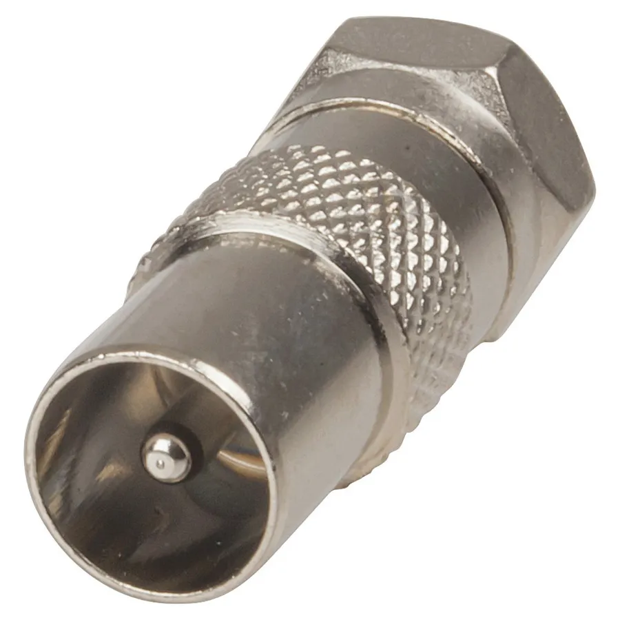 Adaptor 75 ohm TV Plug to F81 Socket Right Angle | Jaycar Australia