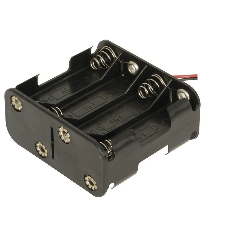 4 X AA SQUARE Battery Holder | Jaycar Australia