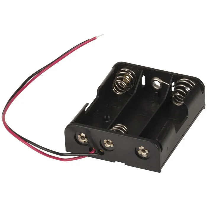 3 X AA Side by Side Flat Battery Holder | Jaycar Australia