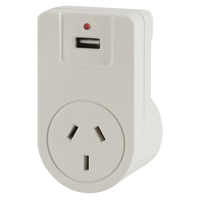 Japan 2-Pin Mains Travel Adaptor with USB | Jaycar Australia