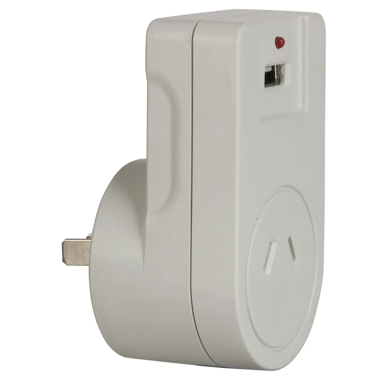 Japan 2-Pin Mains Travel Adaptor with USB | Jaycar Australia