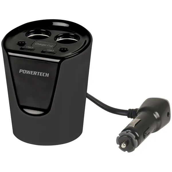 USB Cup Holder Charger and Double Adaptor | Jaycar Australia