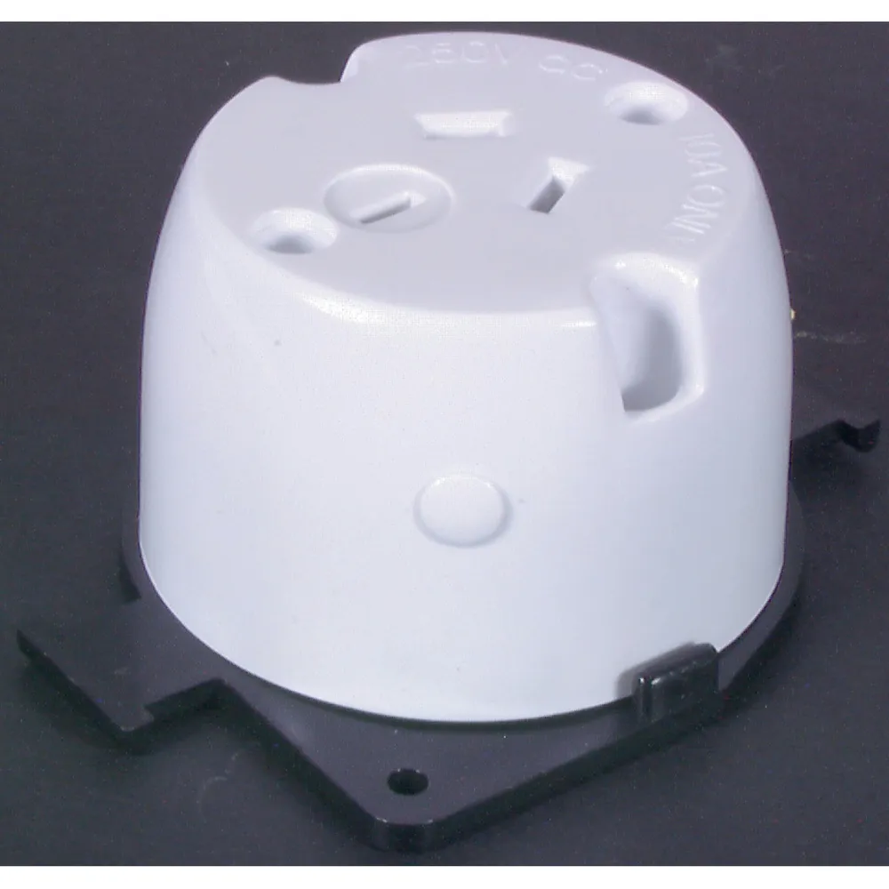 Mains Power Socket with Cover - 10A 250VAC | Jaycar New Zealand