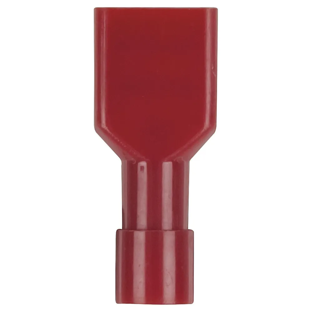 Fully Insulated Female Spade - Red - Pack of 8 | Jaycar Australia