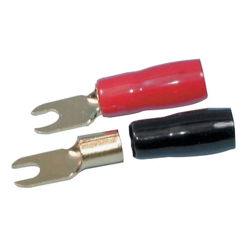 Red and Black Gold Spade QC Lugs Pack | Jaycar New Zealand