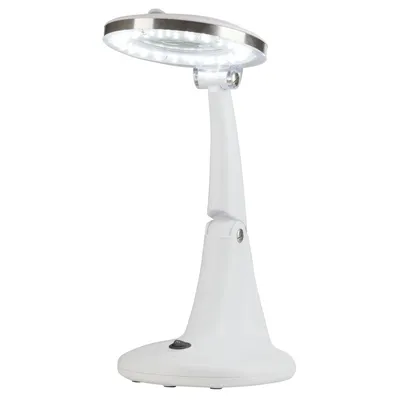 LED Magnifying lamp with third hand | Jaycar New Zealand