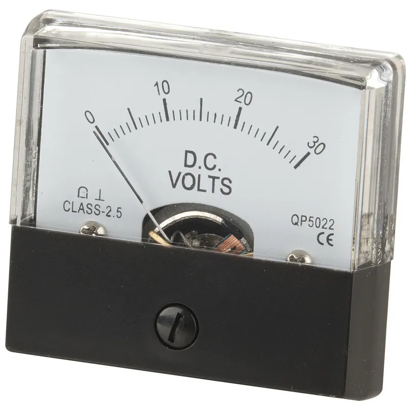 0 - 30V MU45 Panel Meter - Moving Coil Type | Jaycar Australia