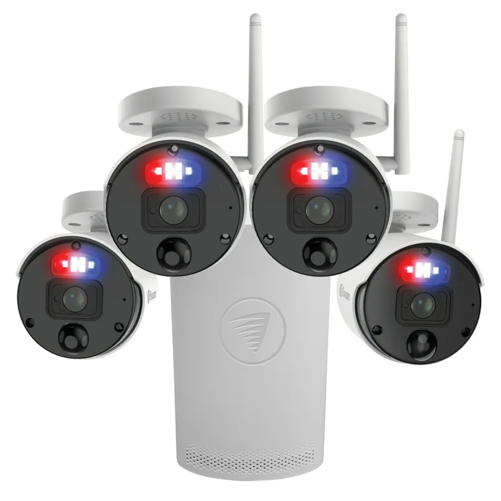 Swann 4CH 4K Wireless Wi-Fi NVR Base with 4 x 4K Wireless sensor and ...