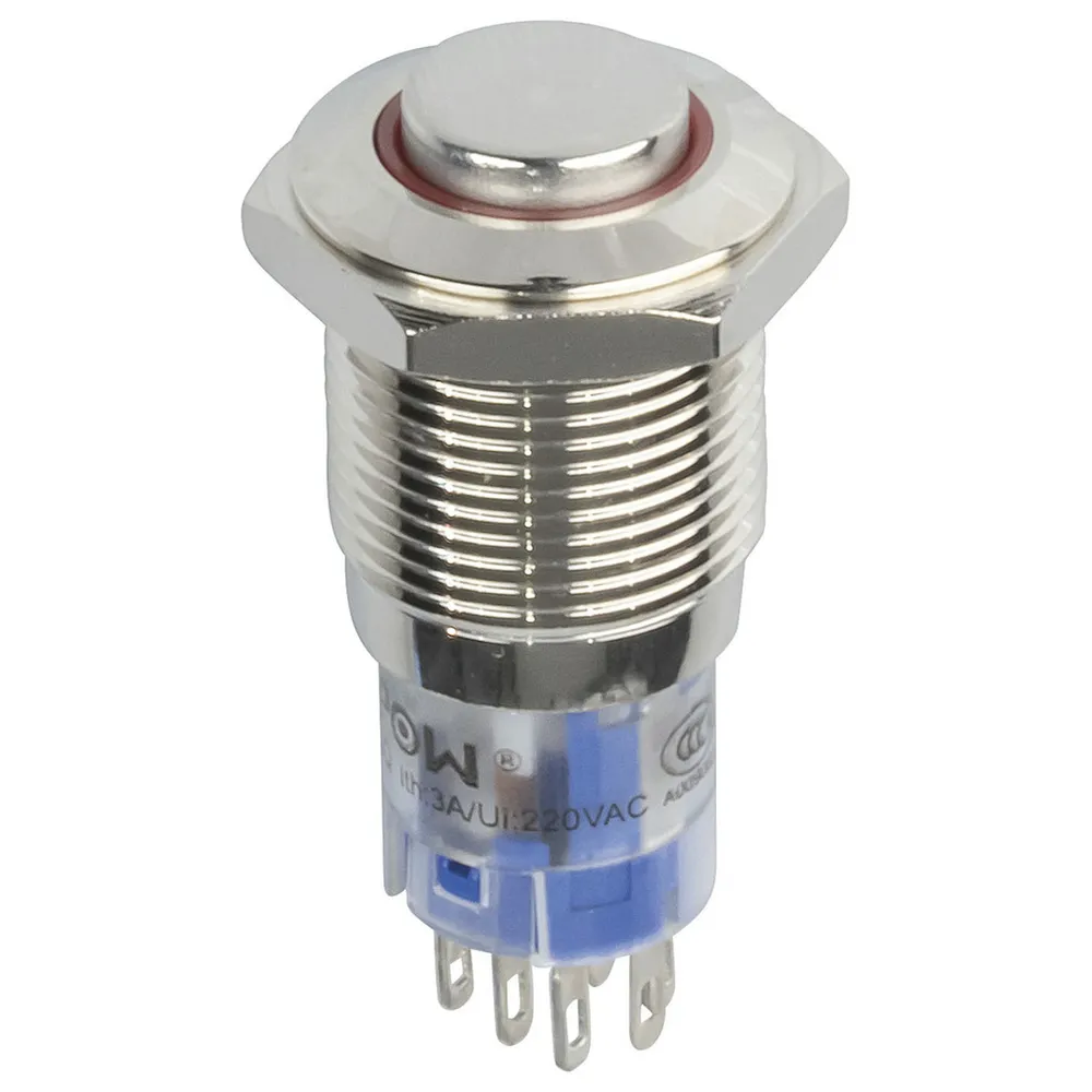 IP67 Rated Illuminated Momentary Switch Red | Jaycar Australia