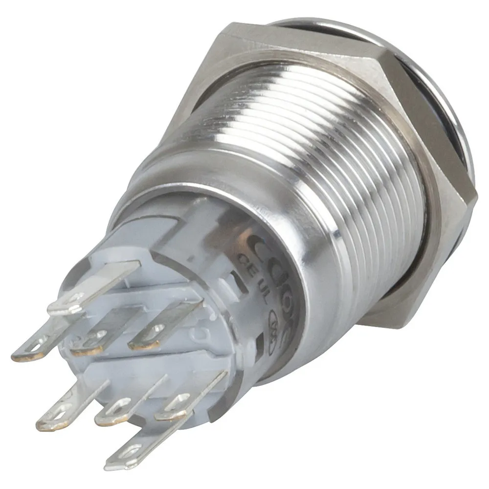 Red 19mm IP67 Metal Pushbutton Momentary Switch with Illuminated Ring | Jaycar Australia