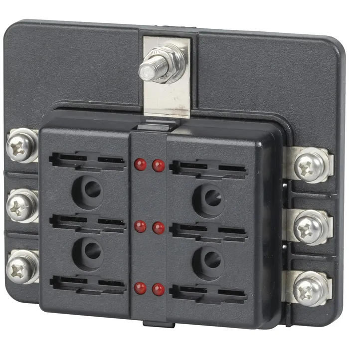 Powertech 6 Way Fuse Block with Bus Bar | Jaycar New Zealand