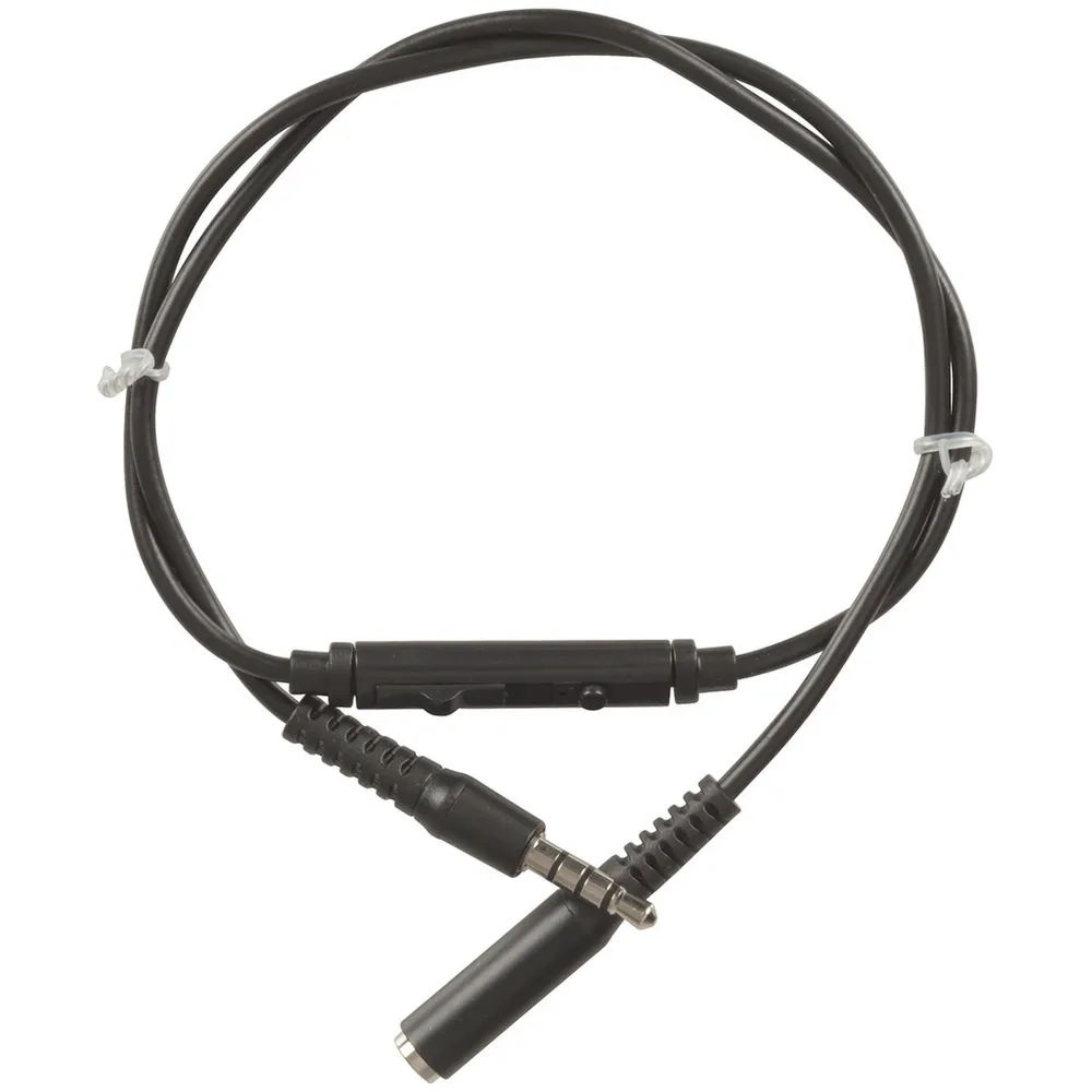 3.5mm Plug to Socket Cable with Microphone and Volume Control - 0.5m ...