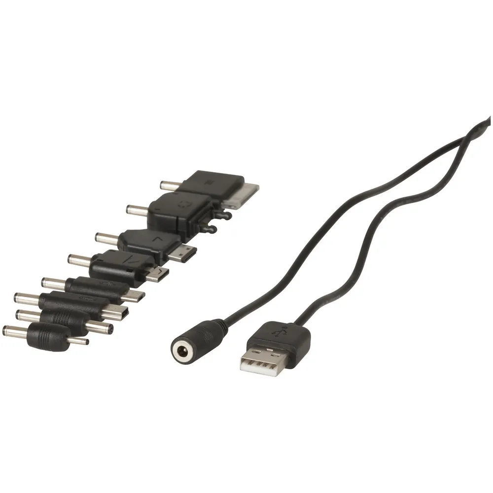 Universal USB Phone Cable with 8 Plugs | Jaycar Australia