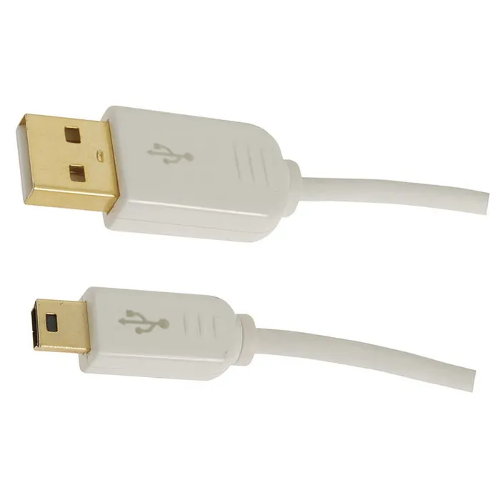 High Quality USB A Male to USB Mini B Male Cable - 2m | Jaycar Australia