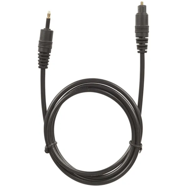 1m Mini 3.5mm TOSLINK to TOSLINK Optical Cable | Jaycar Australia