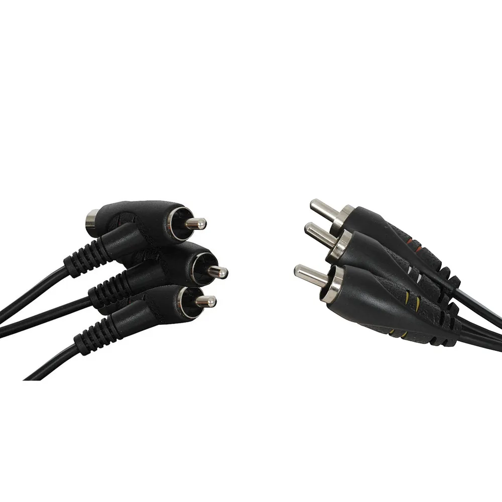 3 x RCA Plugs to 3 x RCA Plugs Cable - 3m | Jaycar Australia