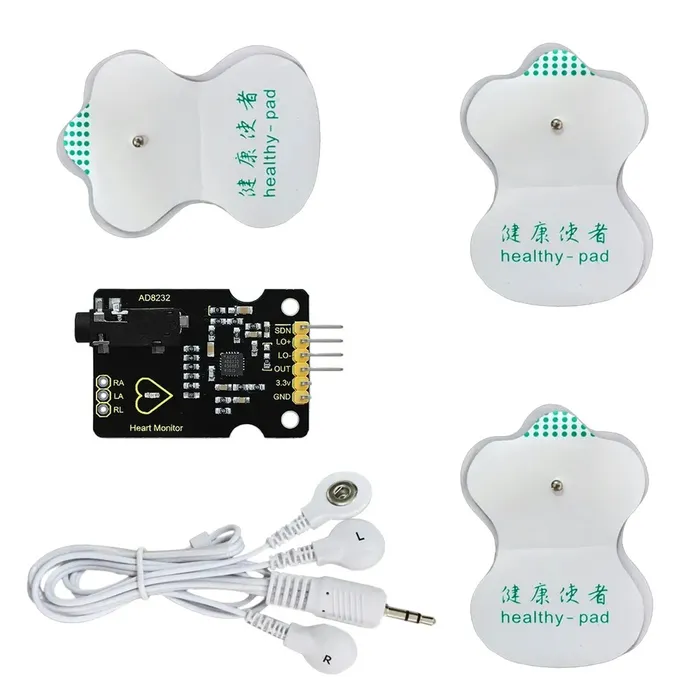 Duinotech Arduino Compatible ECG Heart Rate Sensor Kit | Jaycar New Zealand