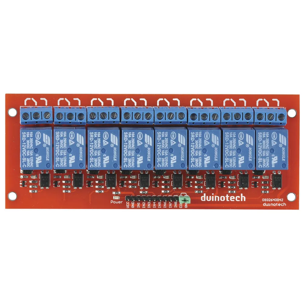 Arduino Compatible 8 Channel Relay Module | Jaycar Australia