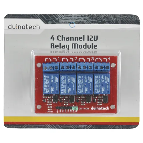 Arduino Compatible 4 Channel 12V Relay Module | Jaycar Australia