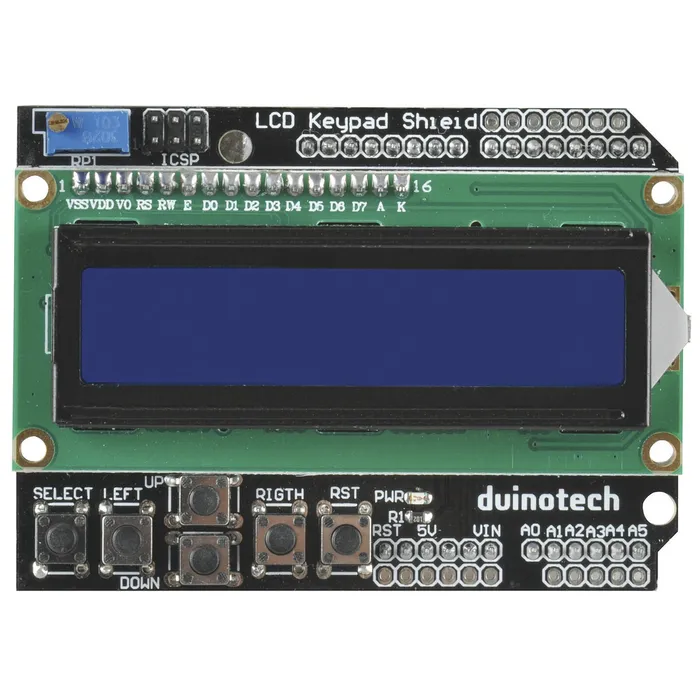 Duinotech Arduino Compatible 2 X 16 LCD Screen Display with Controller ...
