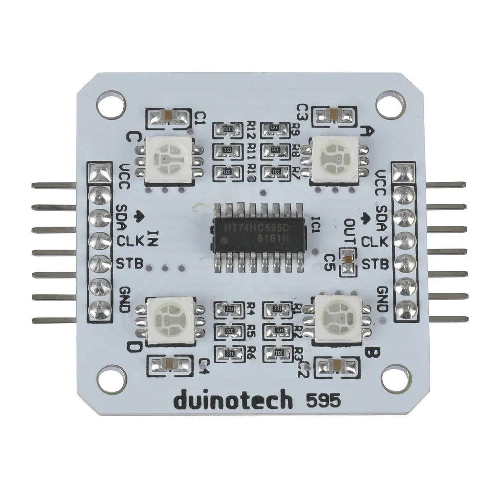 Arduino Compatible 4 x 5050 RGB LED Module | Jaycar Australia