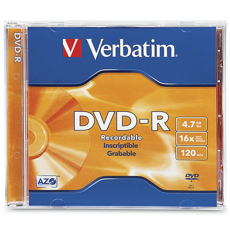 Verbatim DataLife Plus (Azo) DVD-R 4.7 GB Jewel Case Singles 16x (5 per ...