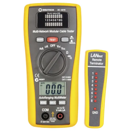 2 in 1 Network Cable Tester and Digital Multimeter | Jaycar Australia