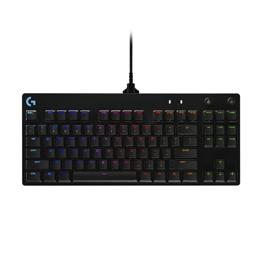 Logitech® G PRO Gaming Mechanical Keyboard with GX Blue Switches ...