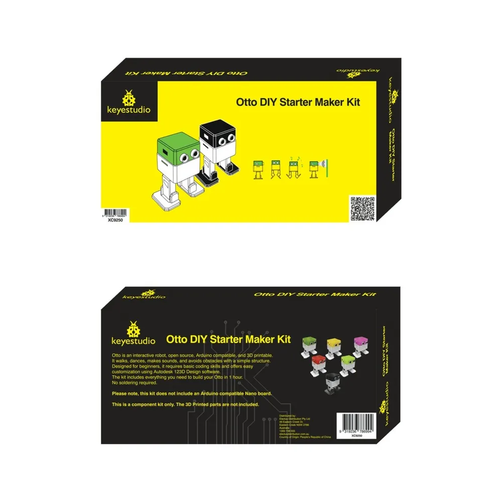 Arduino Compatible Otto DIY Starter Maker Kit | Jaycar New Zealand