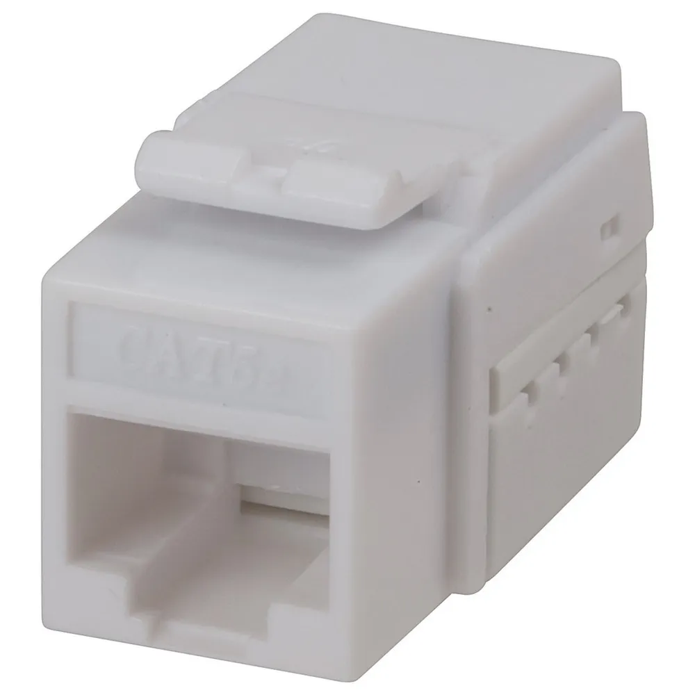 RJ45 Cat 6 Keystone Socket - White | Jaycar Australia