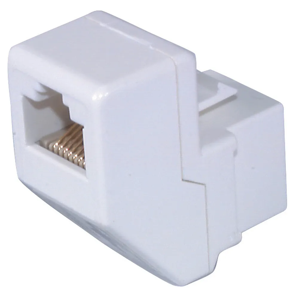 RJ45 Cat 6 Keystone Socket - White | Jaycar Australia