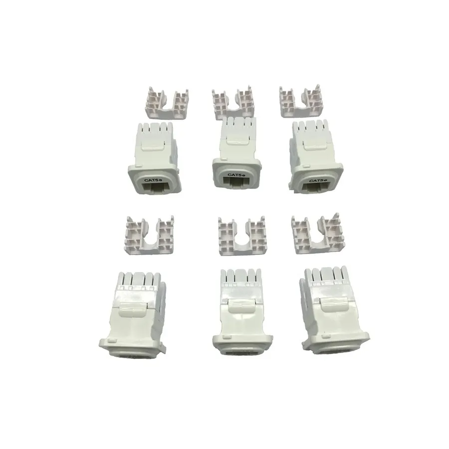 IDC RJ45 Cat5e Wall Plate Socket - 6 Pack | Jaycar New Zealand