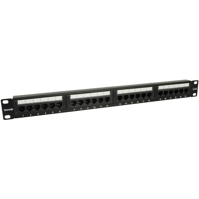 Rack Mount 24 Port Patch Panel Cat.6 | Jaycar Australia